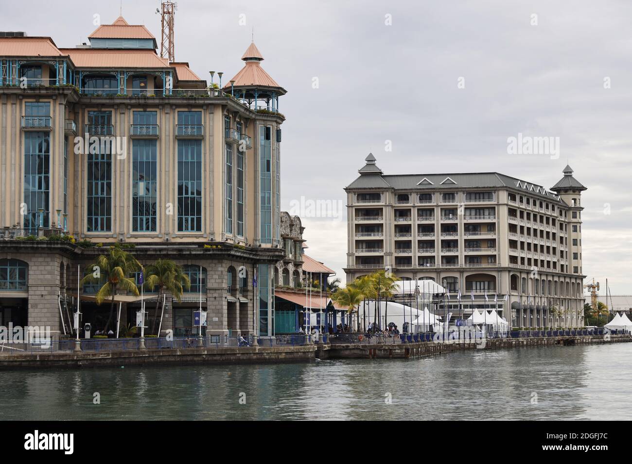 Caudan Waterfront in Port Louis, Mauritius, Indian Ocean Stock Photo ...