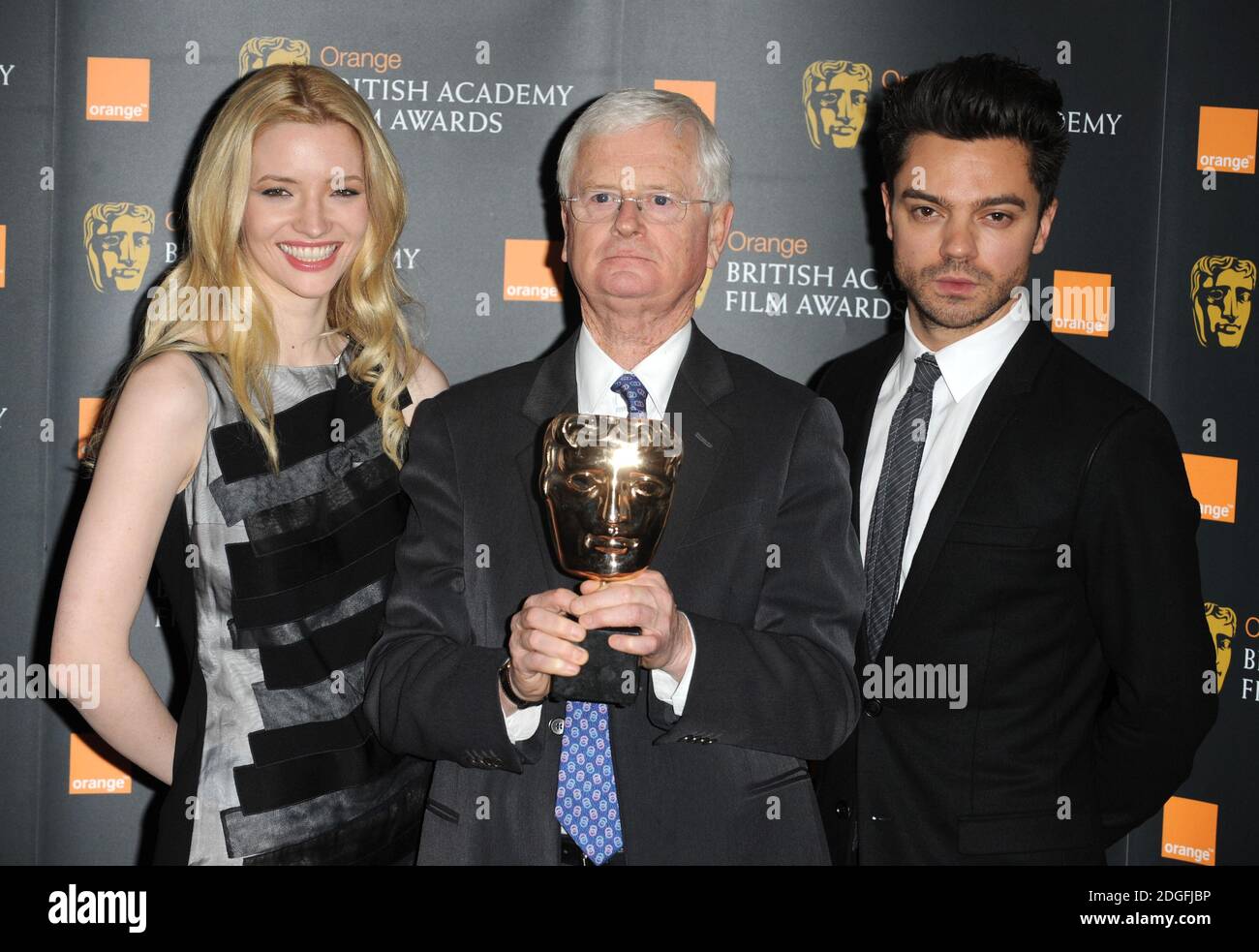 Talulah Riley, Chairman of the Academy Tim Corrie (centre), and Dominic ...