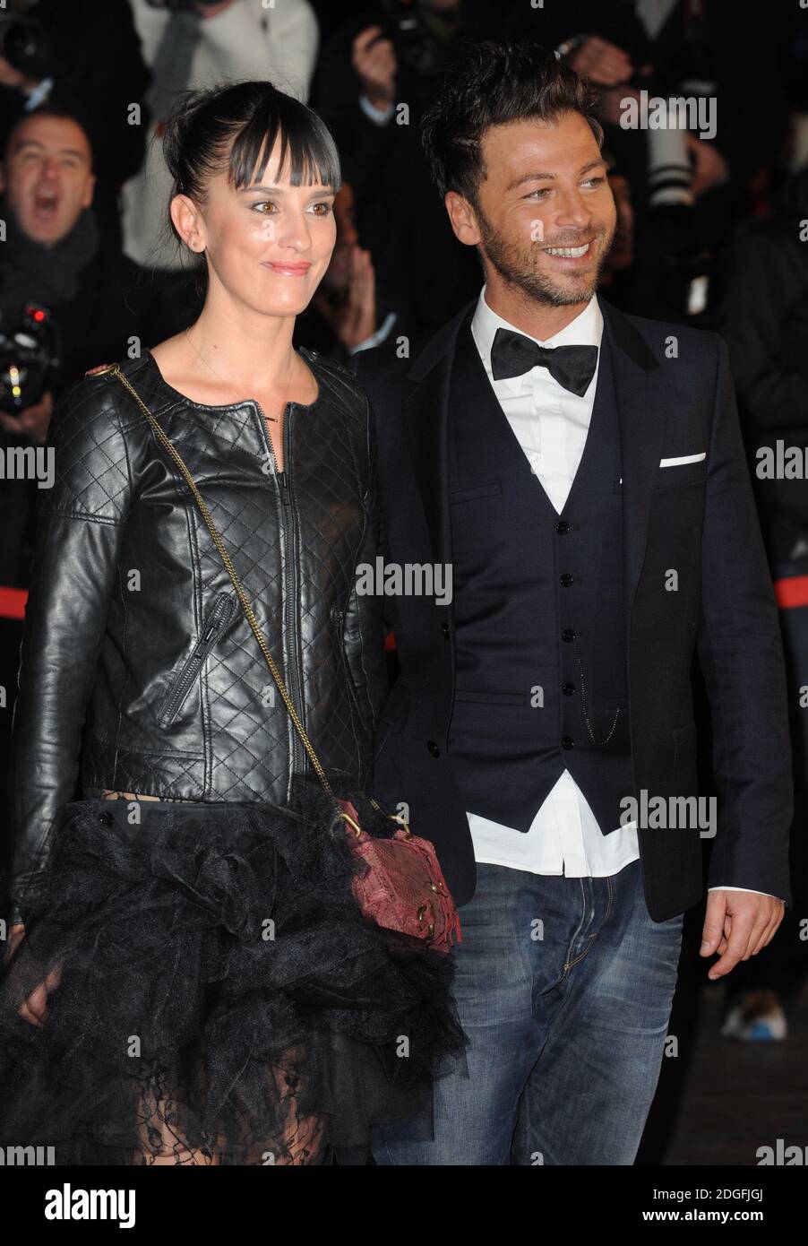 Christohe Mae and Nadege Sarron for the 2011 NRJ Awards, Palais De ...