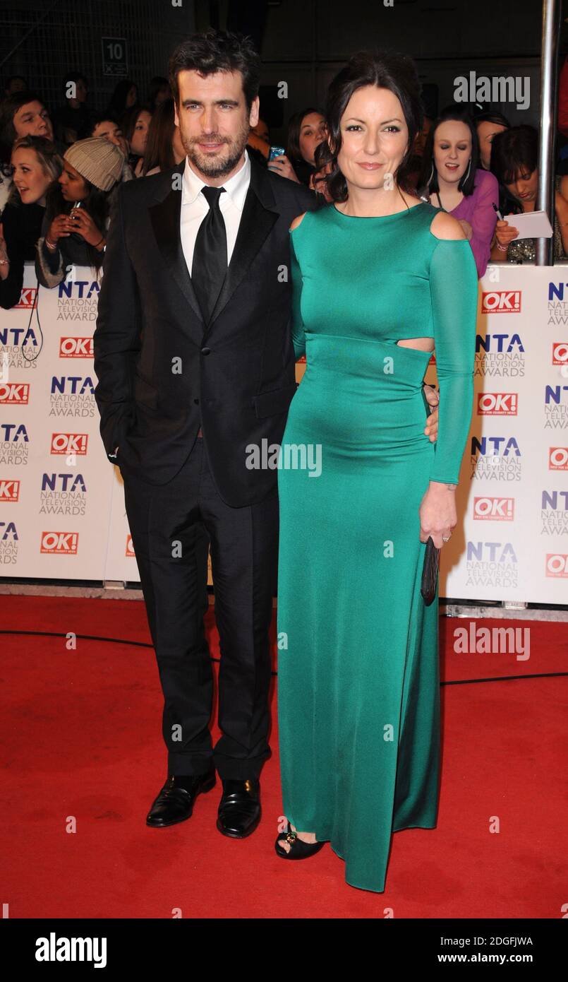 Davina McCall and husband Matthew Robertson arriving at the National ...