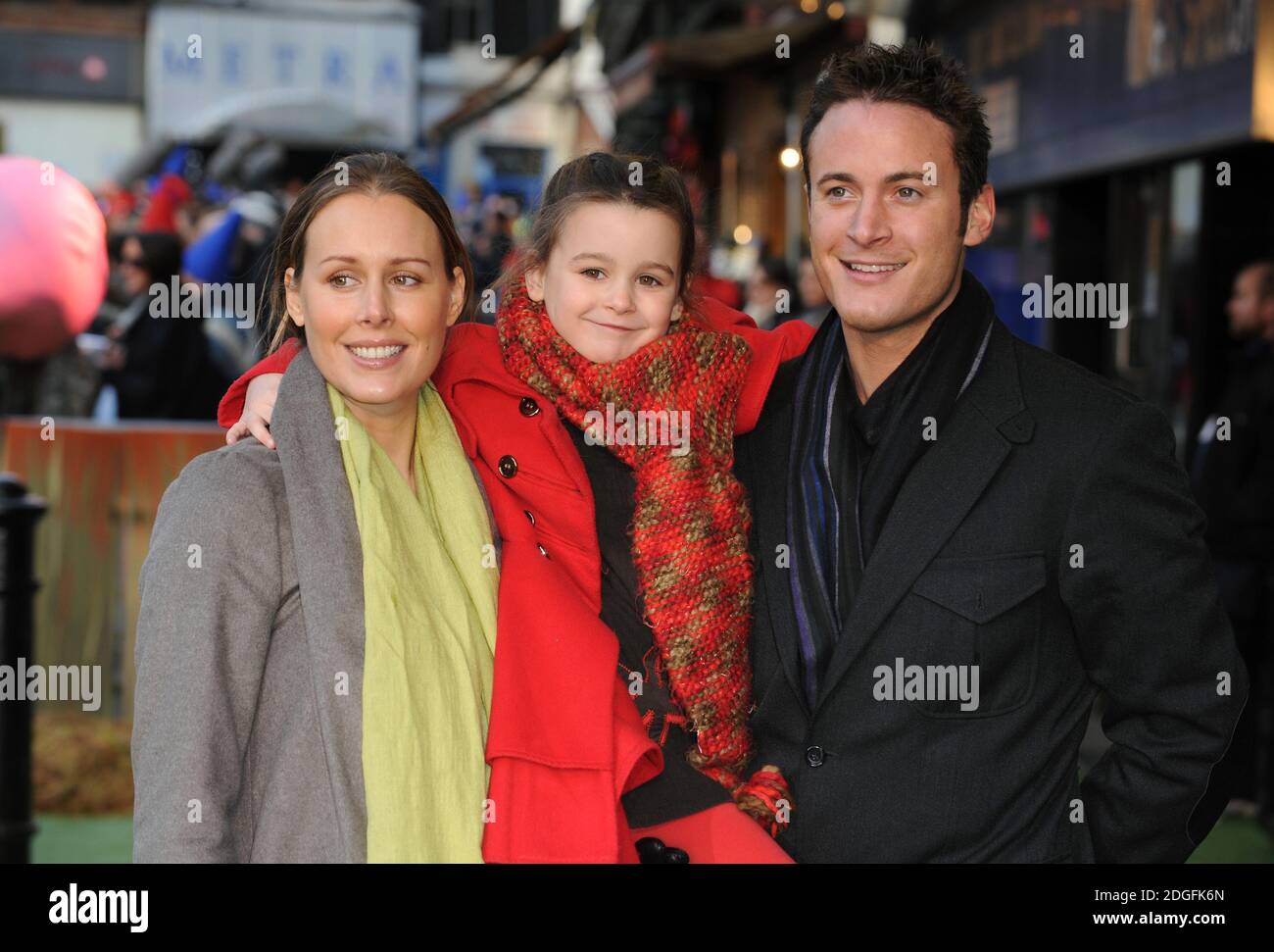 Gary Lucy and family arrive at the Gnomeo and Juliet 3D UK Premiere ...