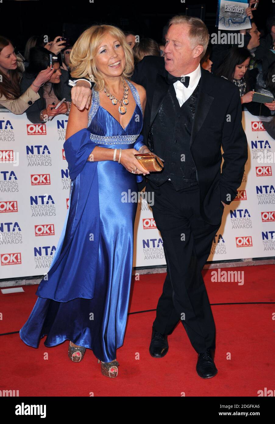 Chris Tarrant and partner arriving at the National Television Awards ...