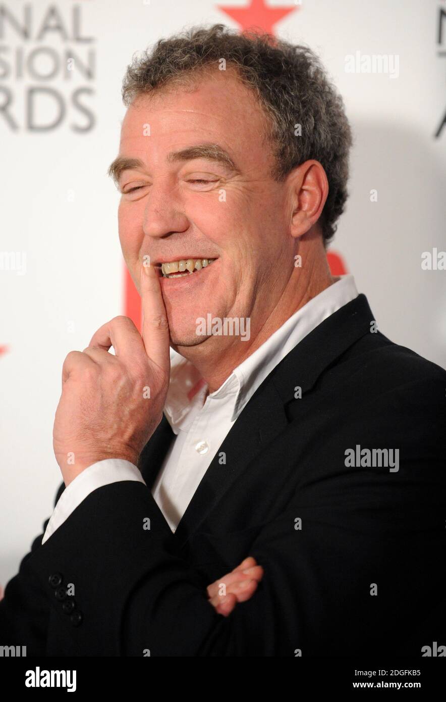 Jeremy Clarkson backstage at the National Television Awards 2010, the ...