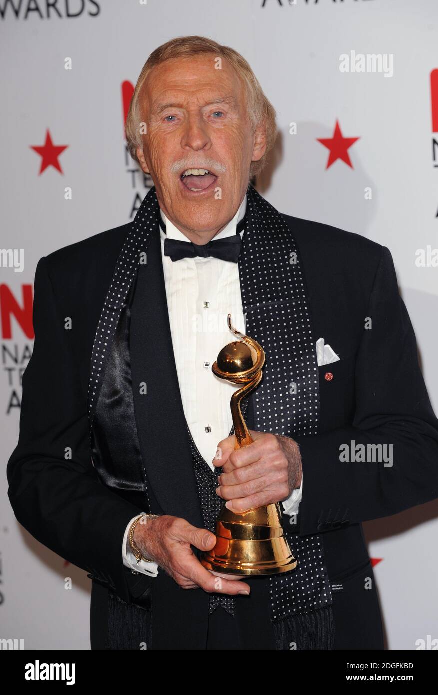 Bruce forsyth at the national television awards hi-res stock ...