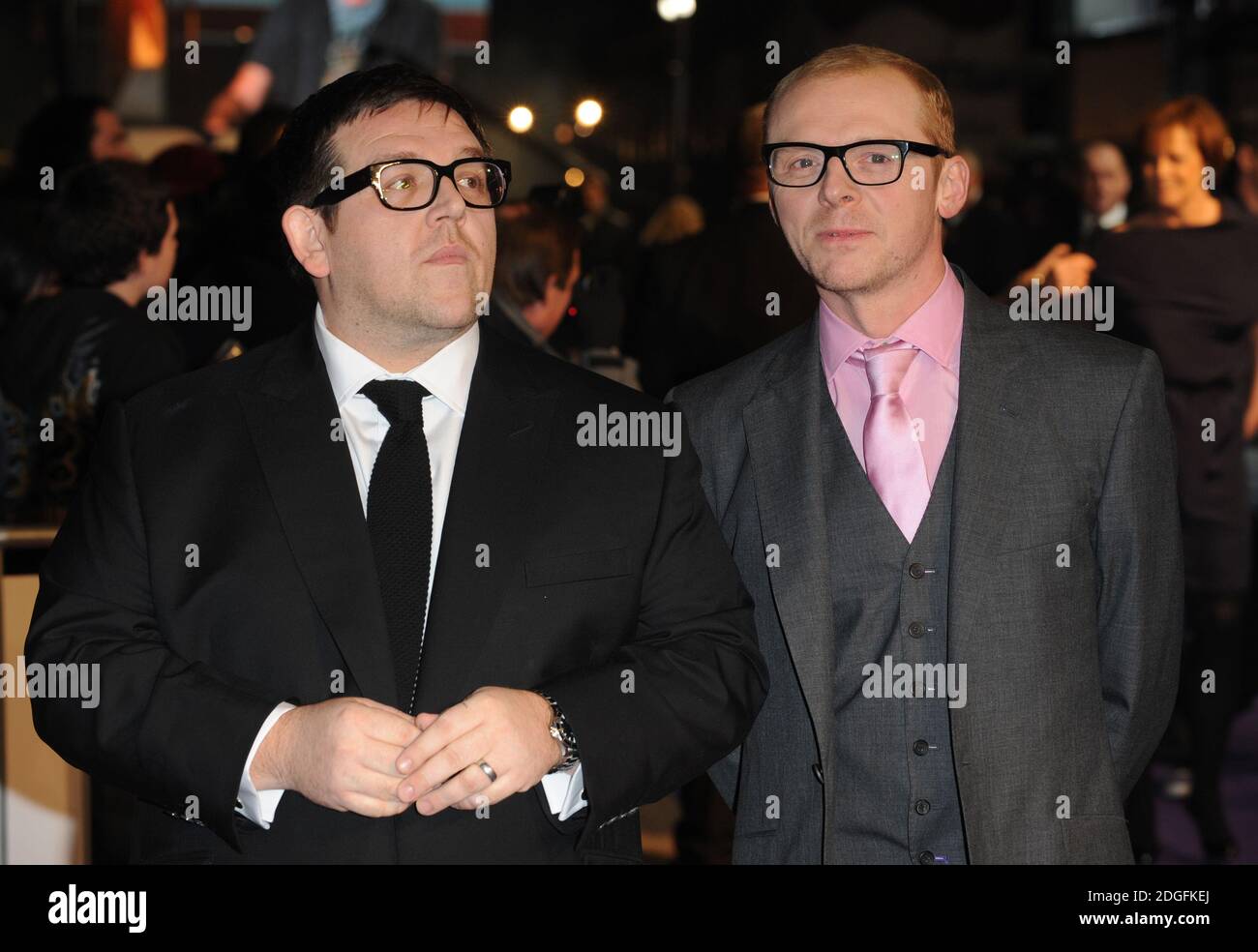 Simon Pegg and Nick Frost arriving for the European Premiere of Paul ...