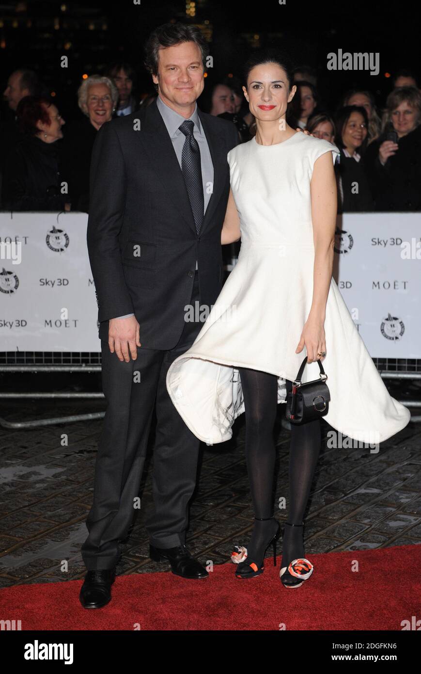 Colin Firth and wife Livia Gluggioli arrives at the 31st London Film ...