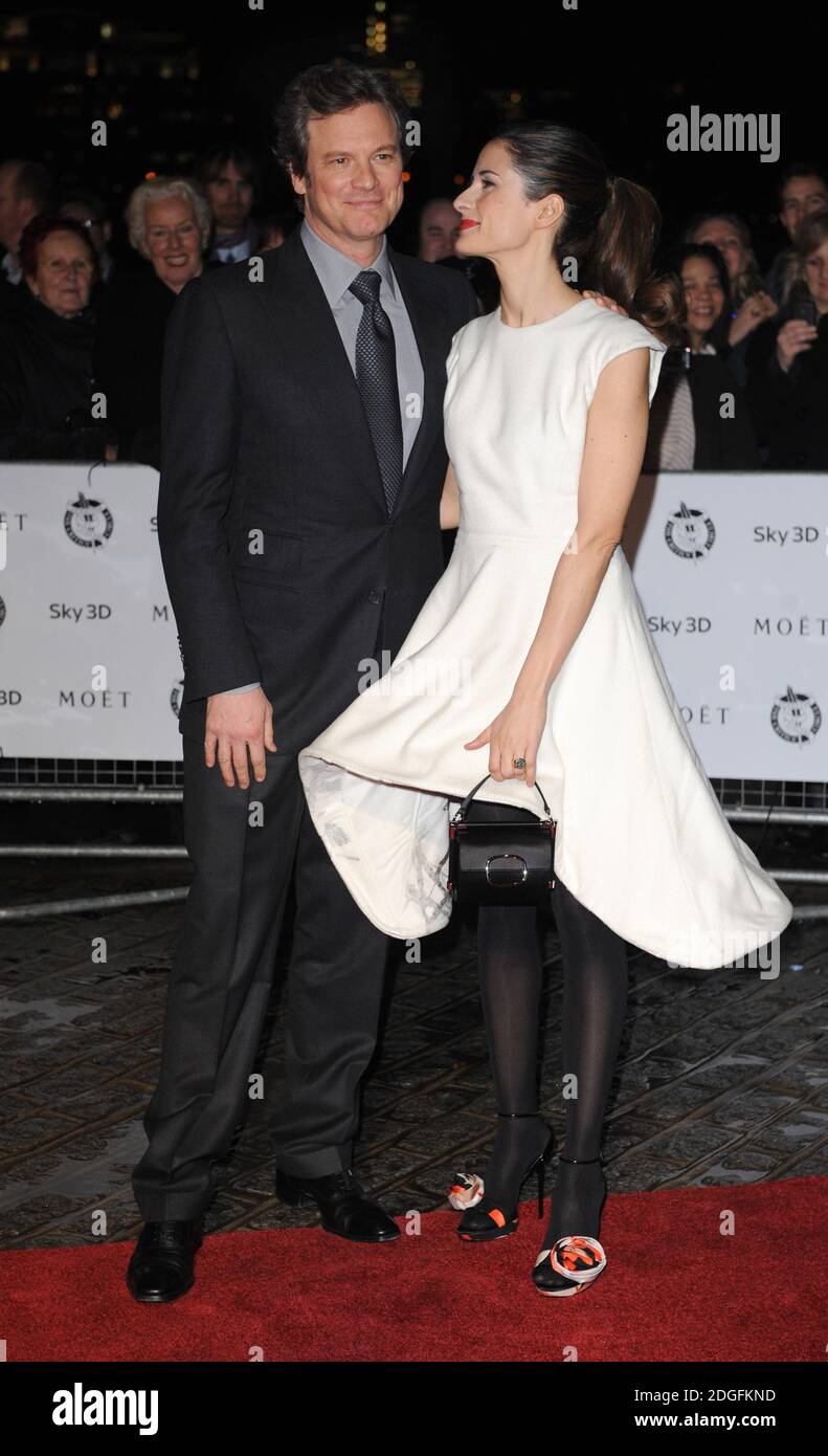 Colin Firth and wife Livia Gluggioli arrives at the 31st London Film ...