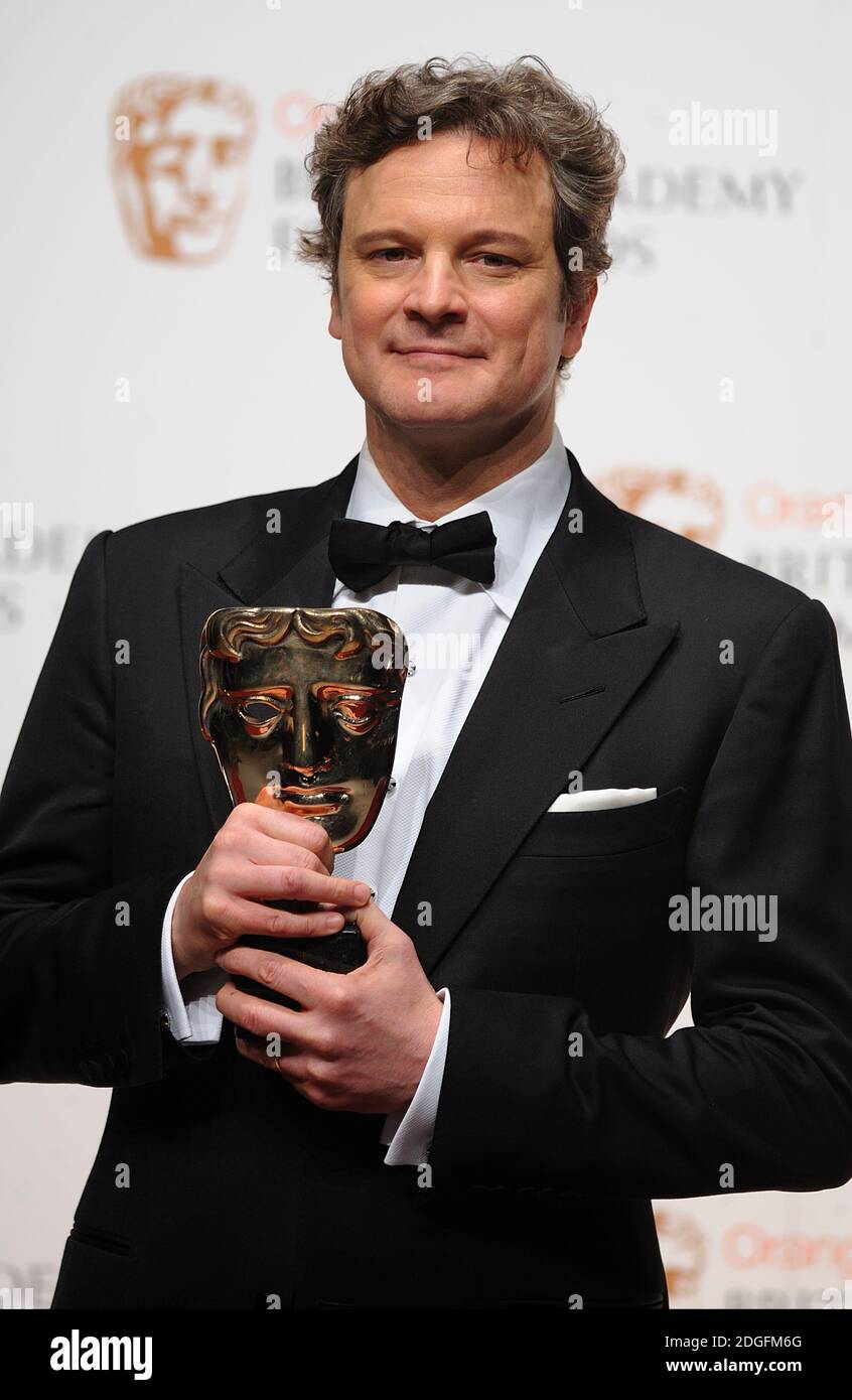 Colin firth with his best actor award hi-res stock photography and ...