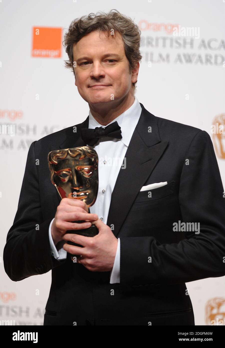 Colin Firth with the Best Actor Award for The King's Speech, in the ...