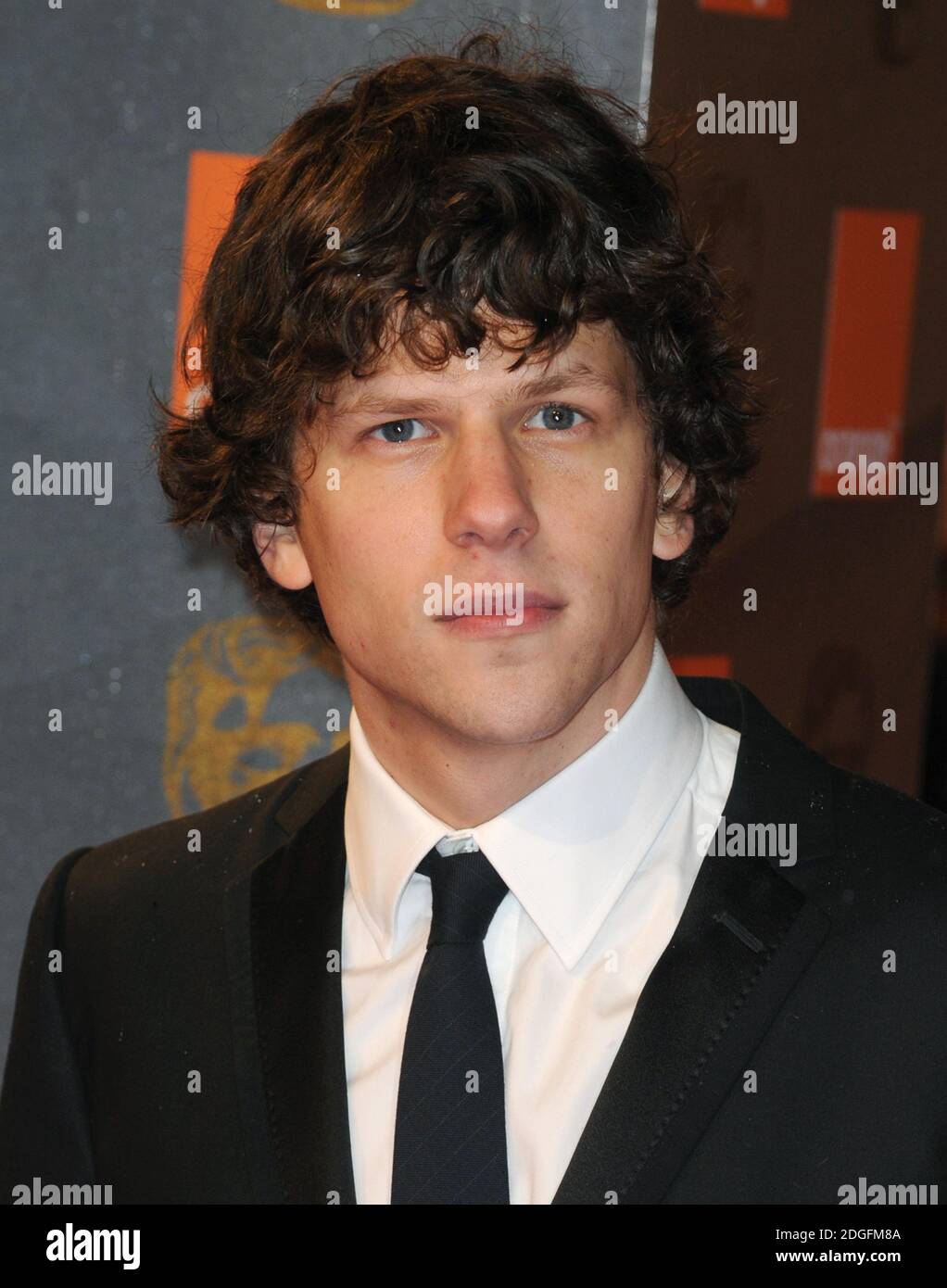 Jesse Eisenberg arriving at the 2011 Orange British Academy Film Awards ...