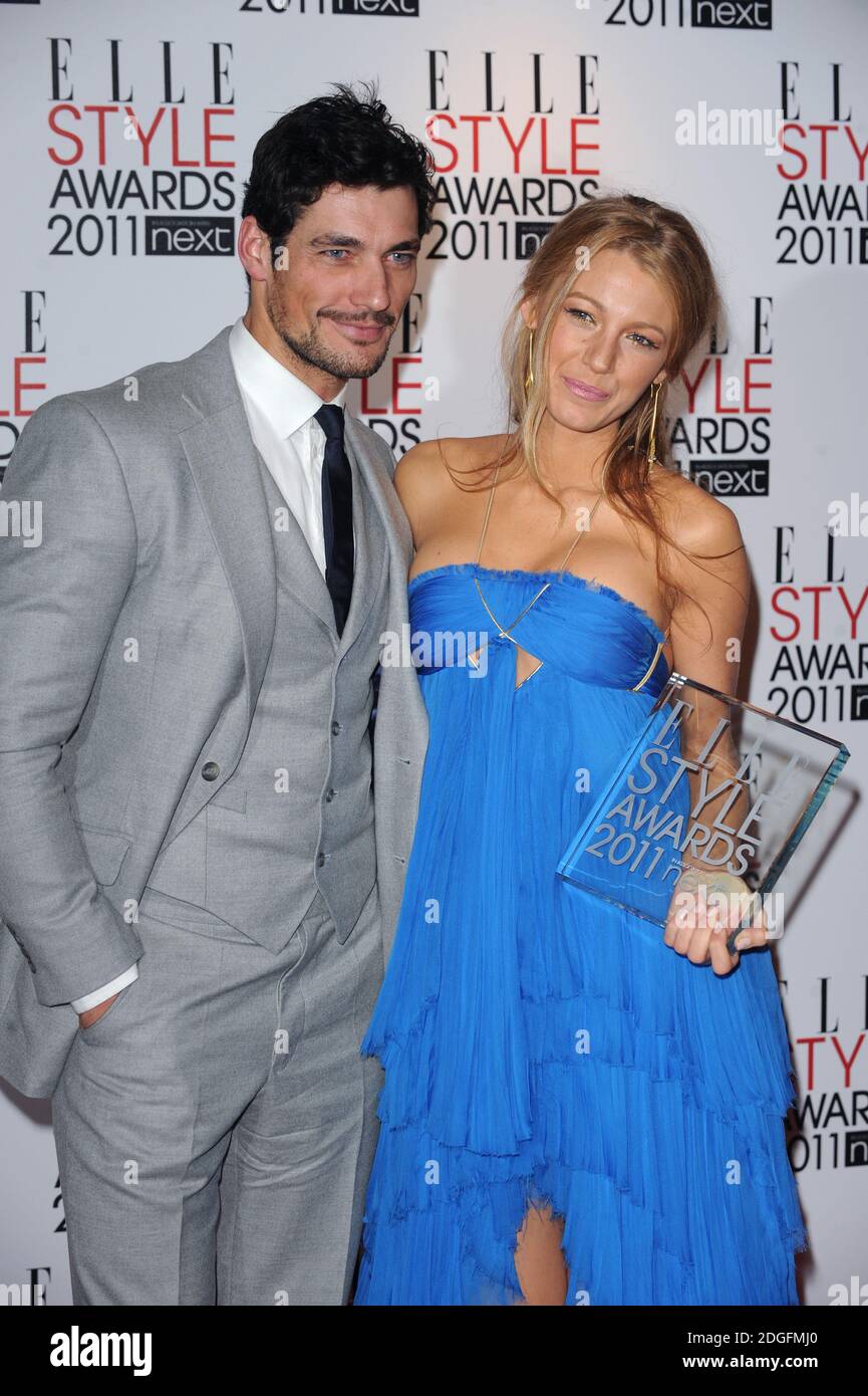 Blake Lively and David Gandy at the Elle Style Awards 2011, the Grand ...