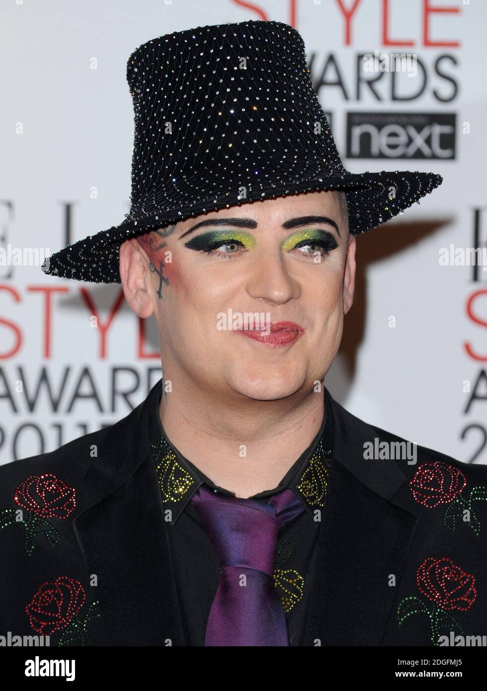 Boy George at the Elle Style Awards 2011, the Grand Connaught Rooms ...