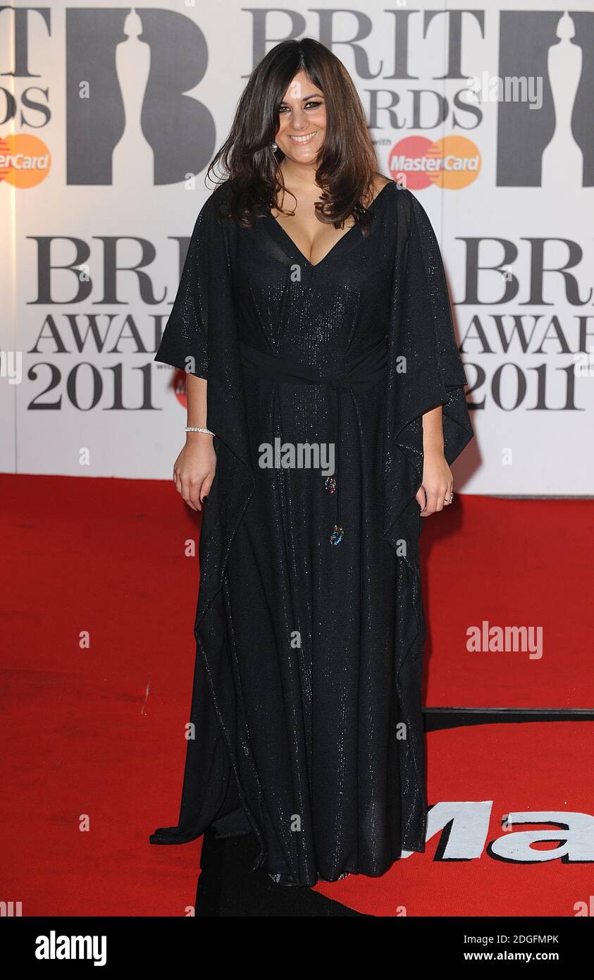 Rumer arriving for the 2011 Brit Awards at the O2 Arena, London Stock ...