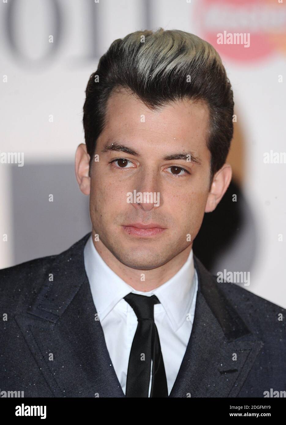 Mark Ronson arriving for the 2011 Brit Awards at the O2 Arena, London ...