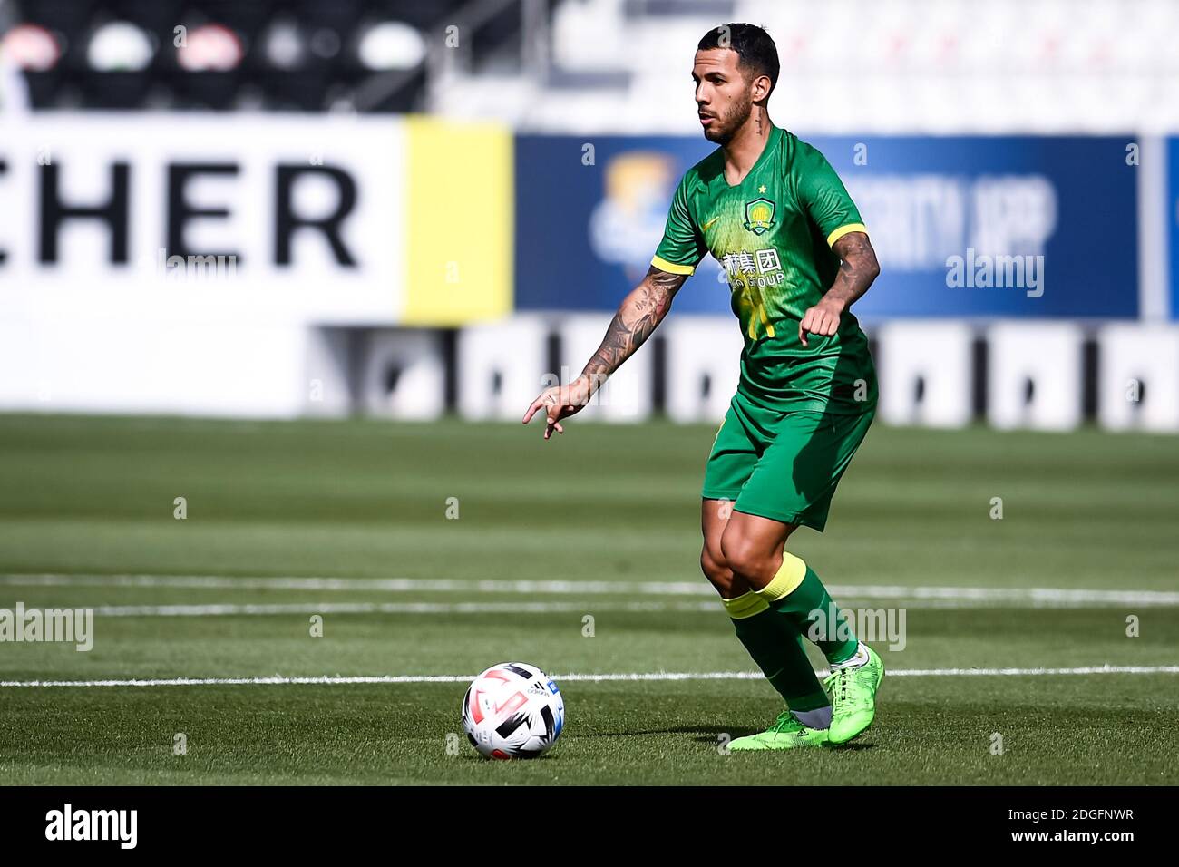 Spanish football player Jonathan Viera of Beijing Sinobo Guoan F.C ...