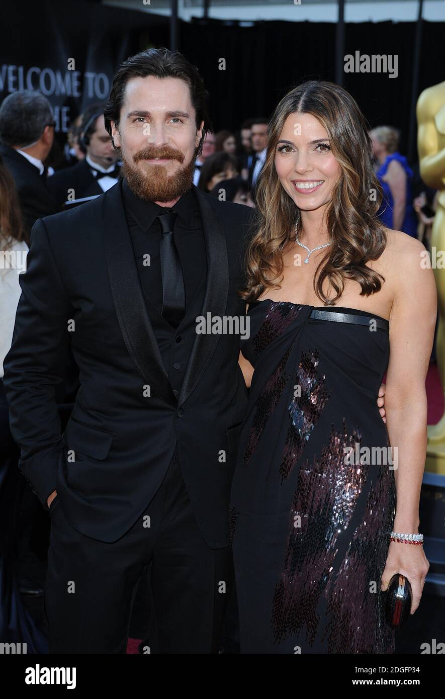 Christian Bale and Sibi Bale arriving for the 83rd Academy Awards at ...
