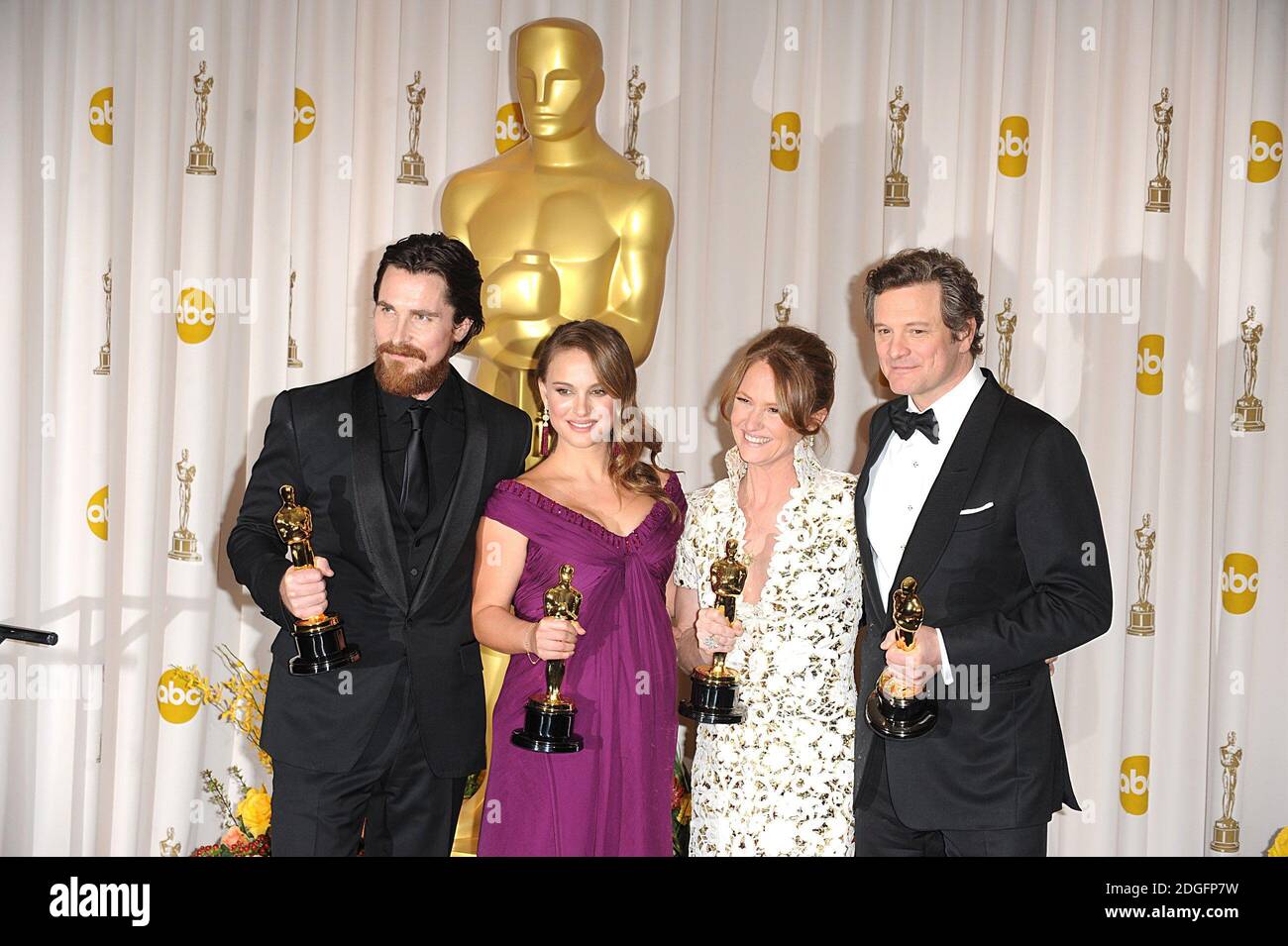 Recipients of the best actor awards Christian Bale Natalie Portman ...