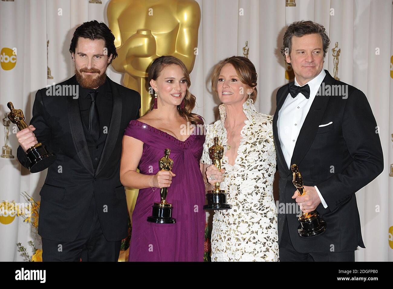 Recipients of the best actor awards Christian Bale Natalie Portman ...