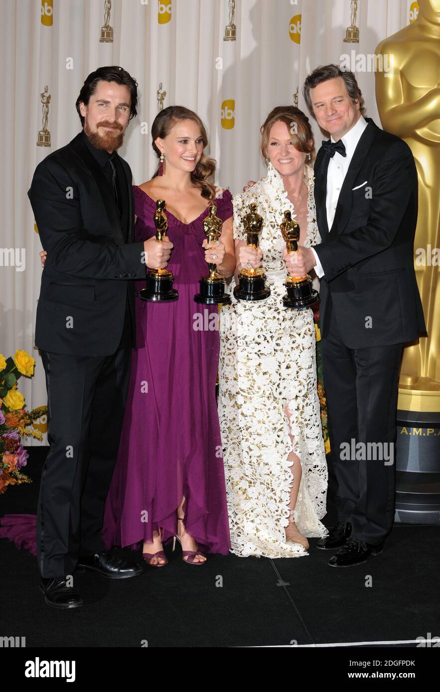 Christian Bale, Natalie Portman, Melissa Leo and Colin Firth at the ...