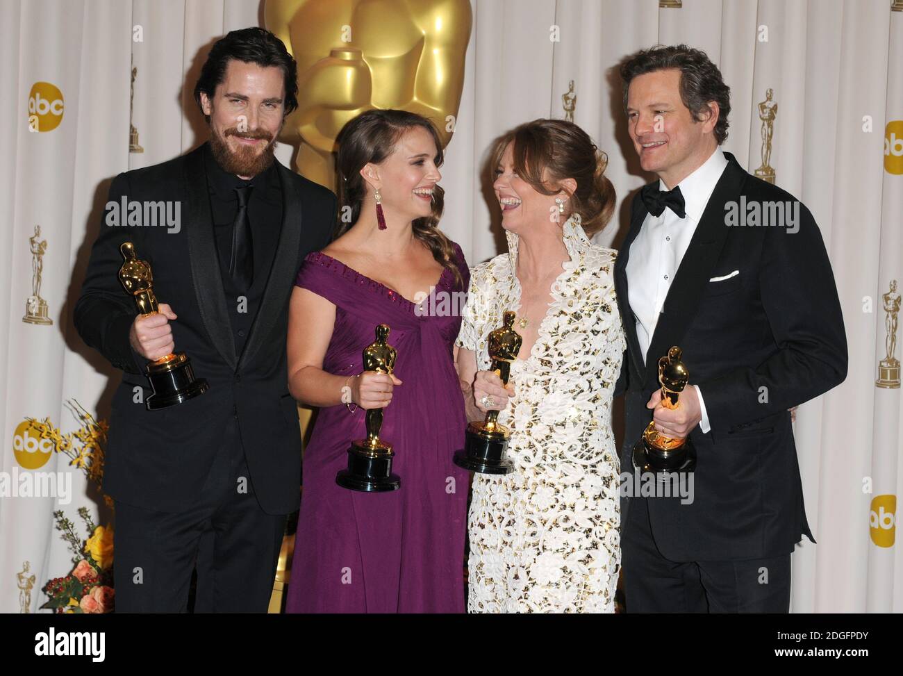 Christian Bale, Natalie Portman, Melissa Leo and Colin Firth at the ...