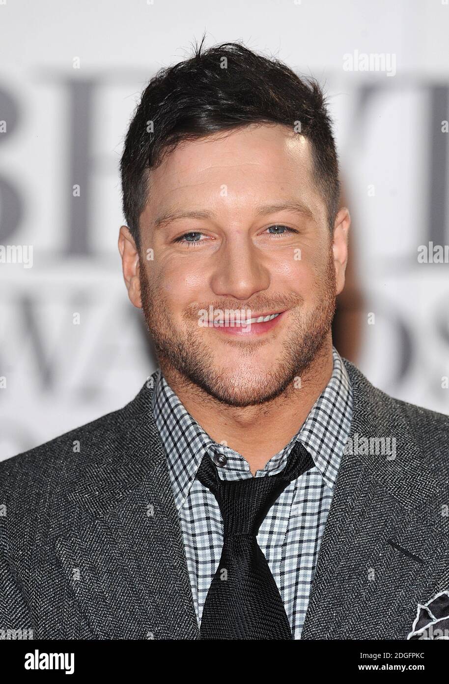 Matt Cardle arriving for the 2011 Brit Awards at the O2 Arena, London ...