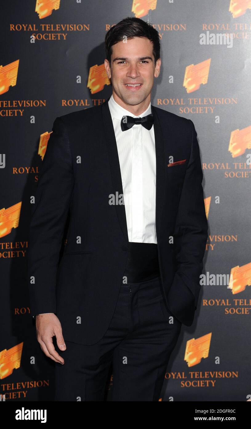 Gethin Jones arrives at the Royal Television Society Awards at the ...
