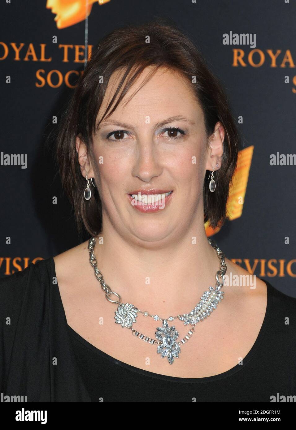Miranda Hart arrives at the Royal Television Society Awards at the ...