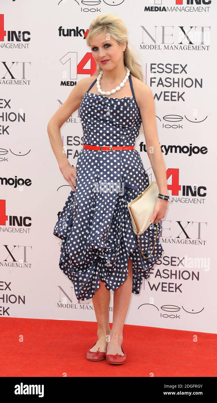 Nikki Graham arriving at Essex Fashion Week VIP Day, the Lakewell ...