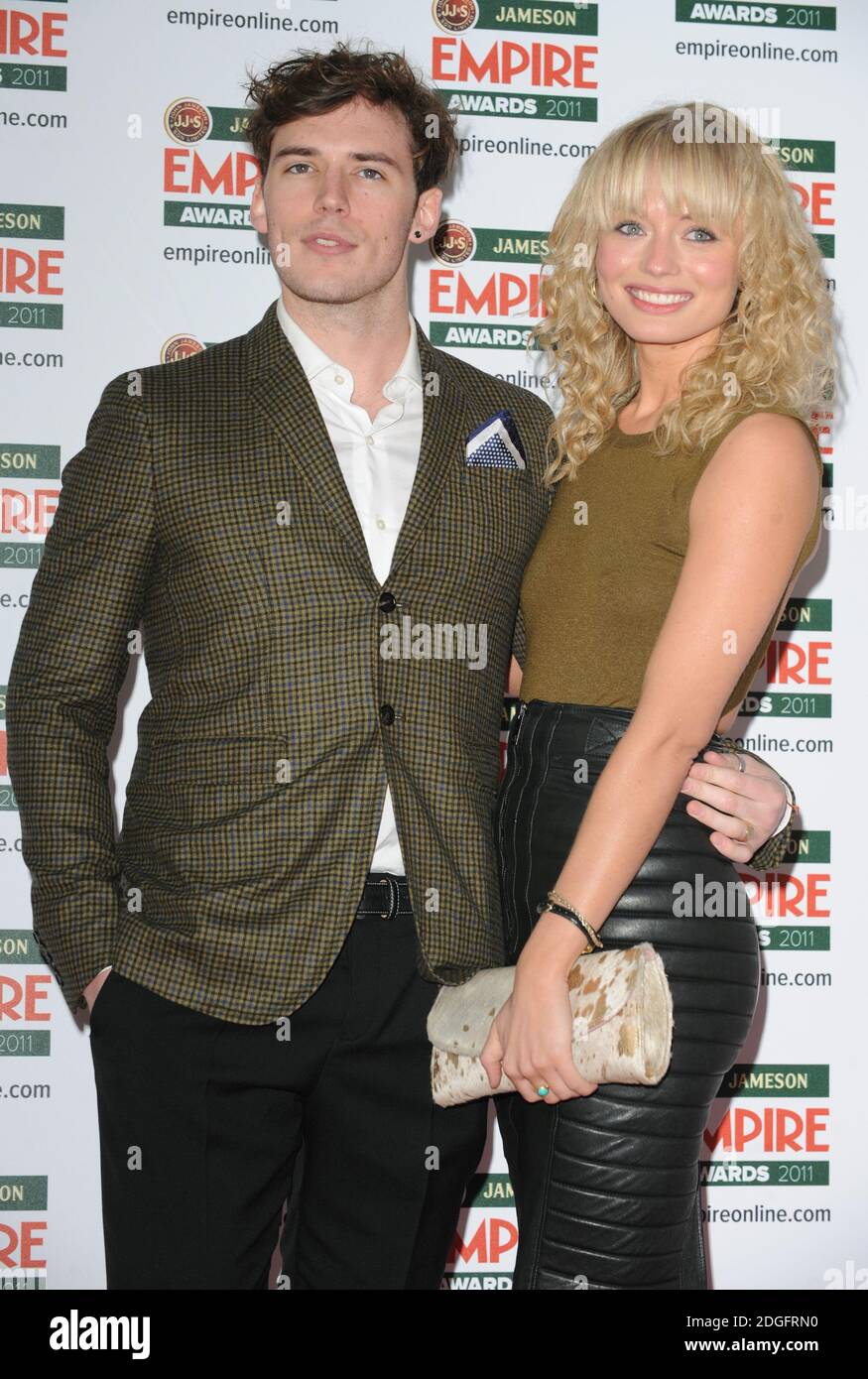 Sam Claflin and Laura Haddock arriving at the Empire Film Awards 2011 ...