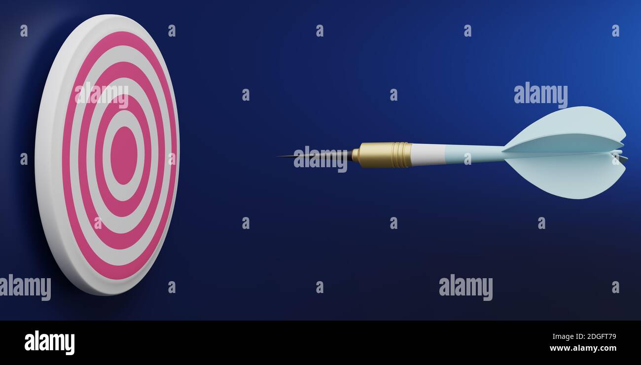 Flying arrow towards target on hi-res stock photography and images - Alamy