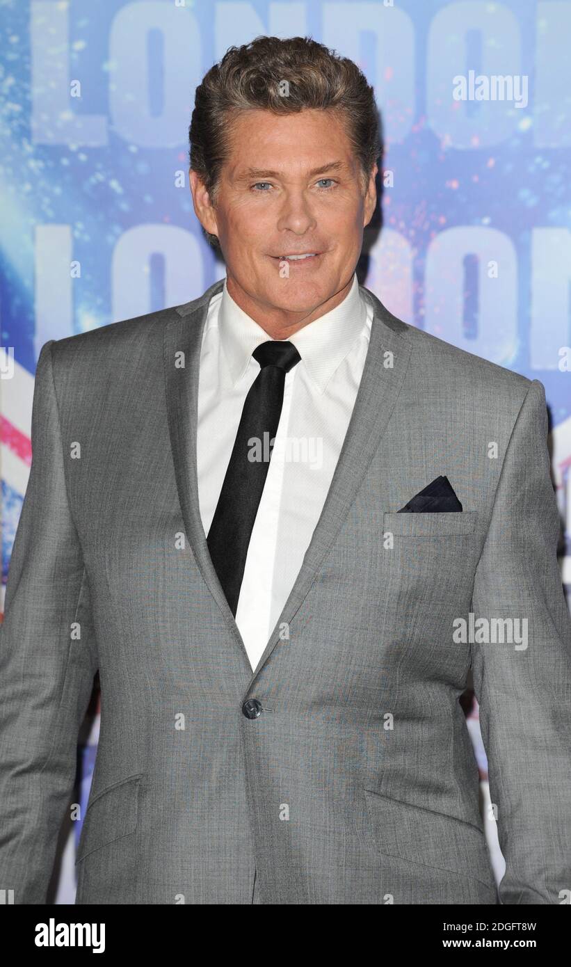 David Hasselhoff at a photocall to promote the programme Britain's Got ...