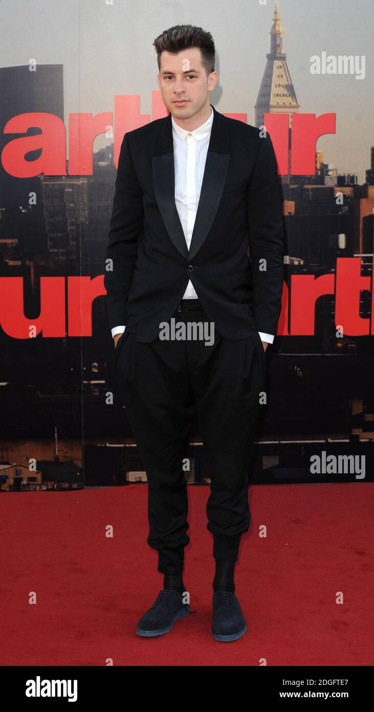 Mark Ronson arriving at the UK Premiere of Arthur, Vue Cinema, The O2 ...