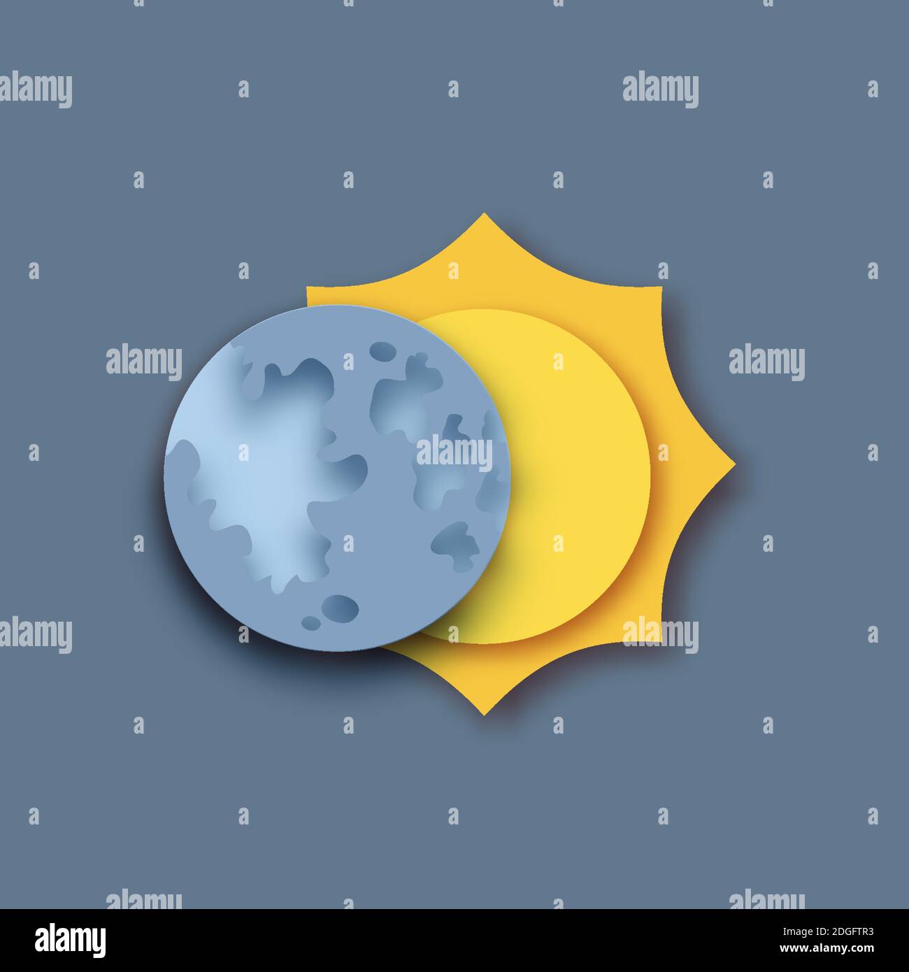 Solar eclipse phenomenon total Stock Vector Images - Alamy