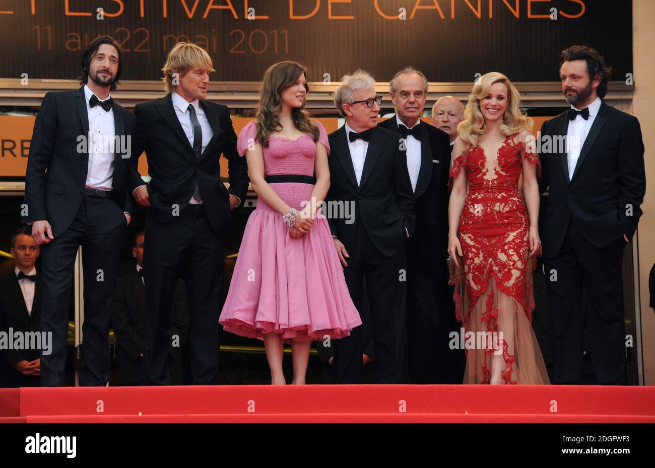 Adrian Brody, Owen Wilson, Woody Allen, Rachel Mcadams and Micheal ...