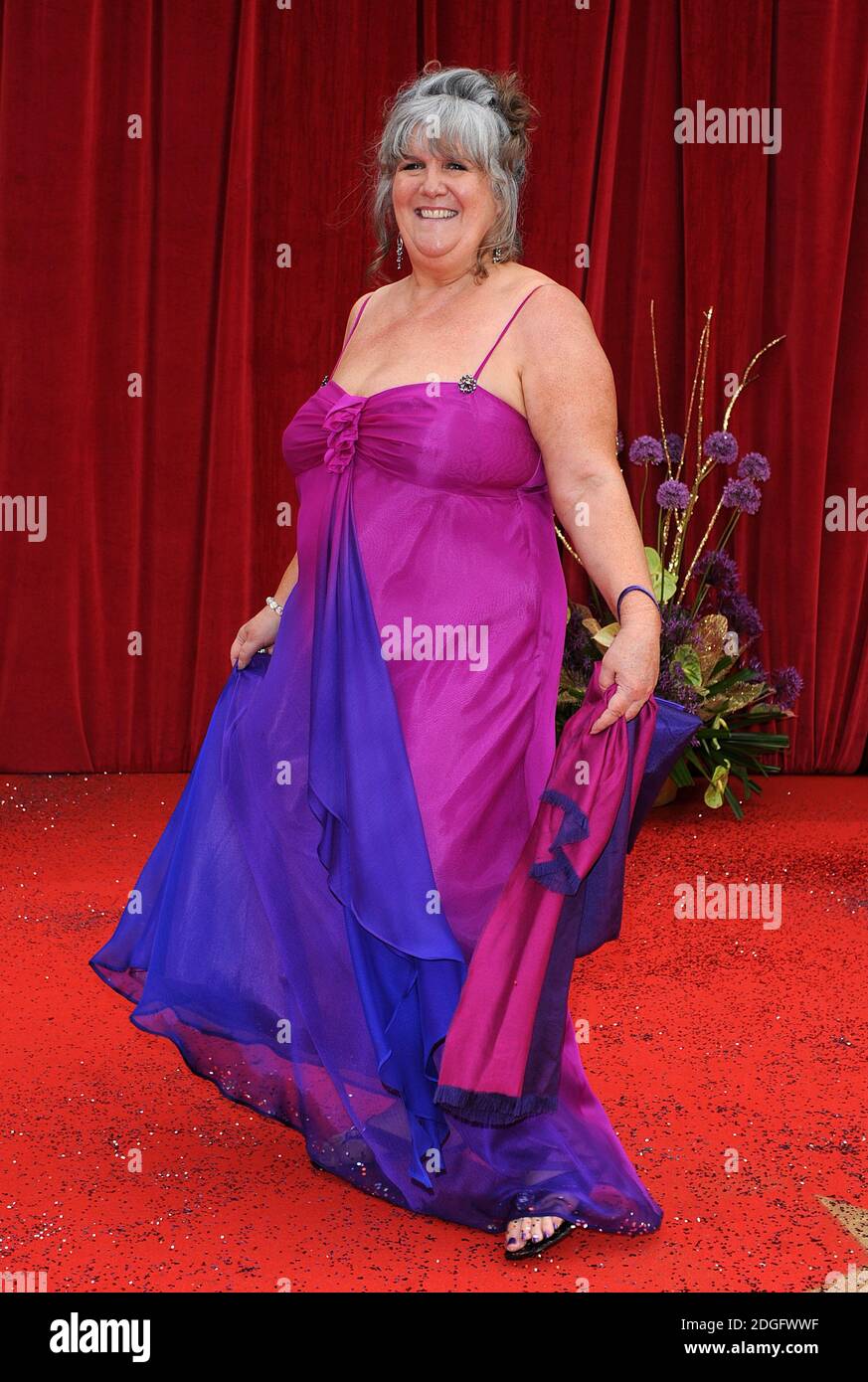 Jane Cox arriving for the 2011 British Soap Awards at Granada Studios ...