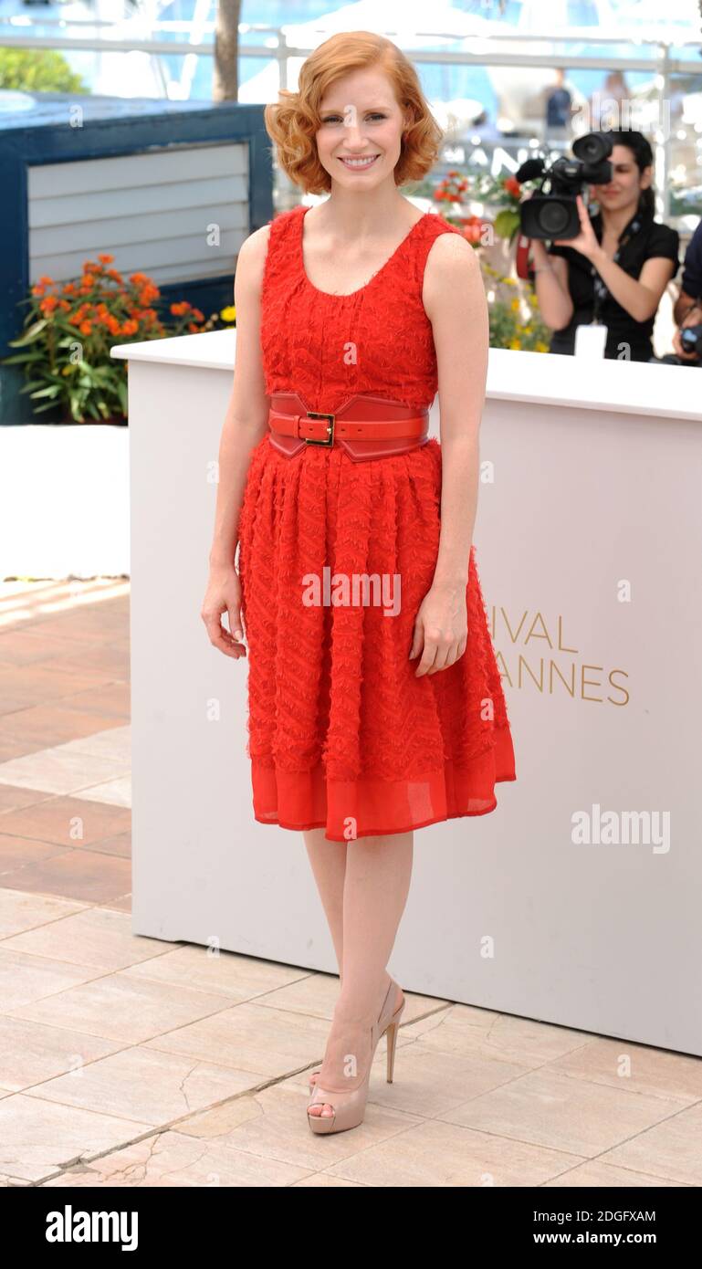 Jessica Chastain at The Tree Of Life photocall, Palais De Festival ...