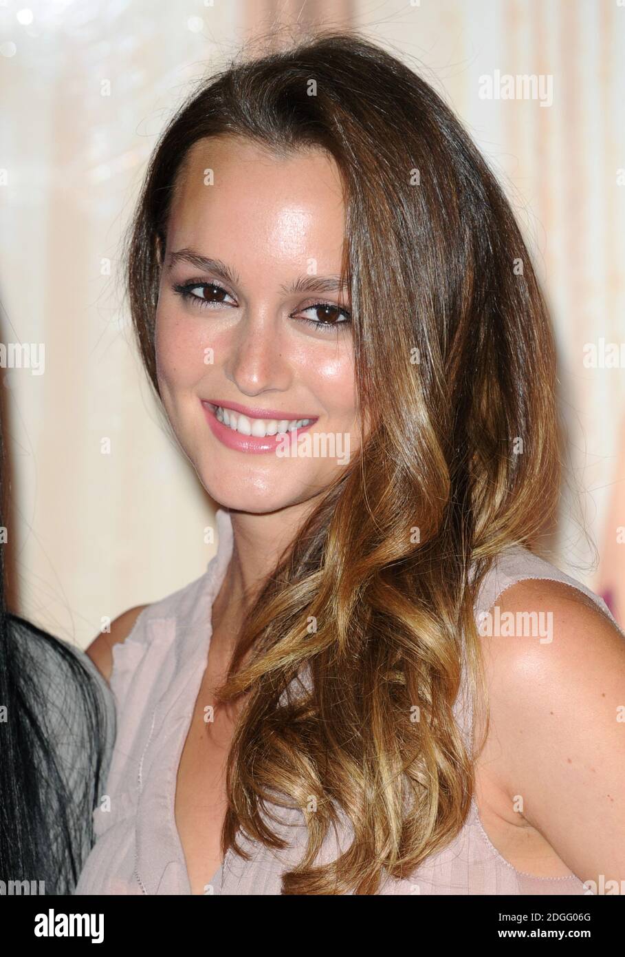 Leighton Meester at Harrods to sign bottles of the new Vera Wang ...