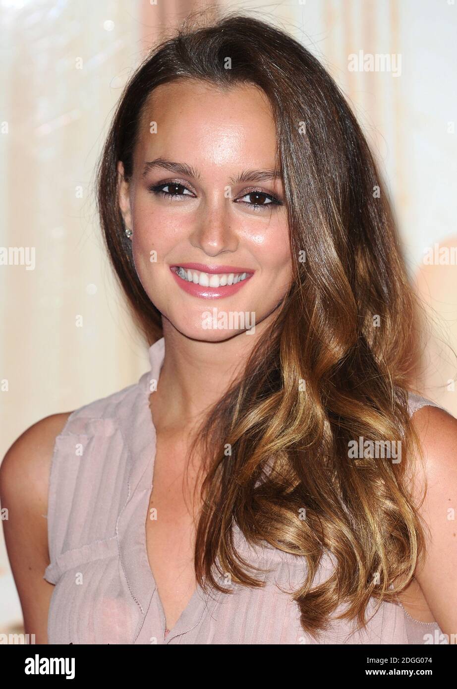 Leighton Meester at Harrods to sign bottles of the new Vera Wang ...