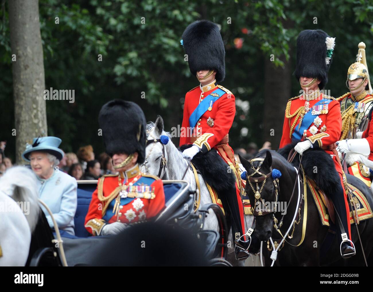 Prince William, Prince Charles, HM The Queen and Prince Philip at ...