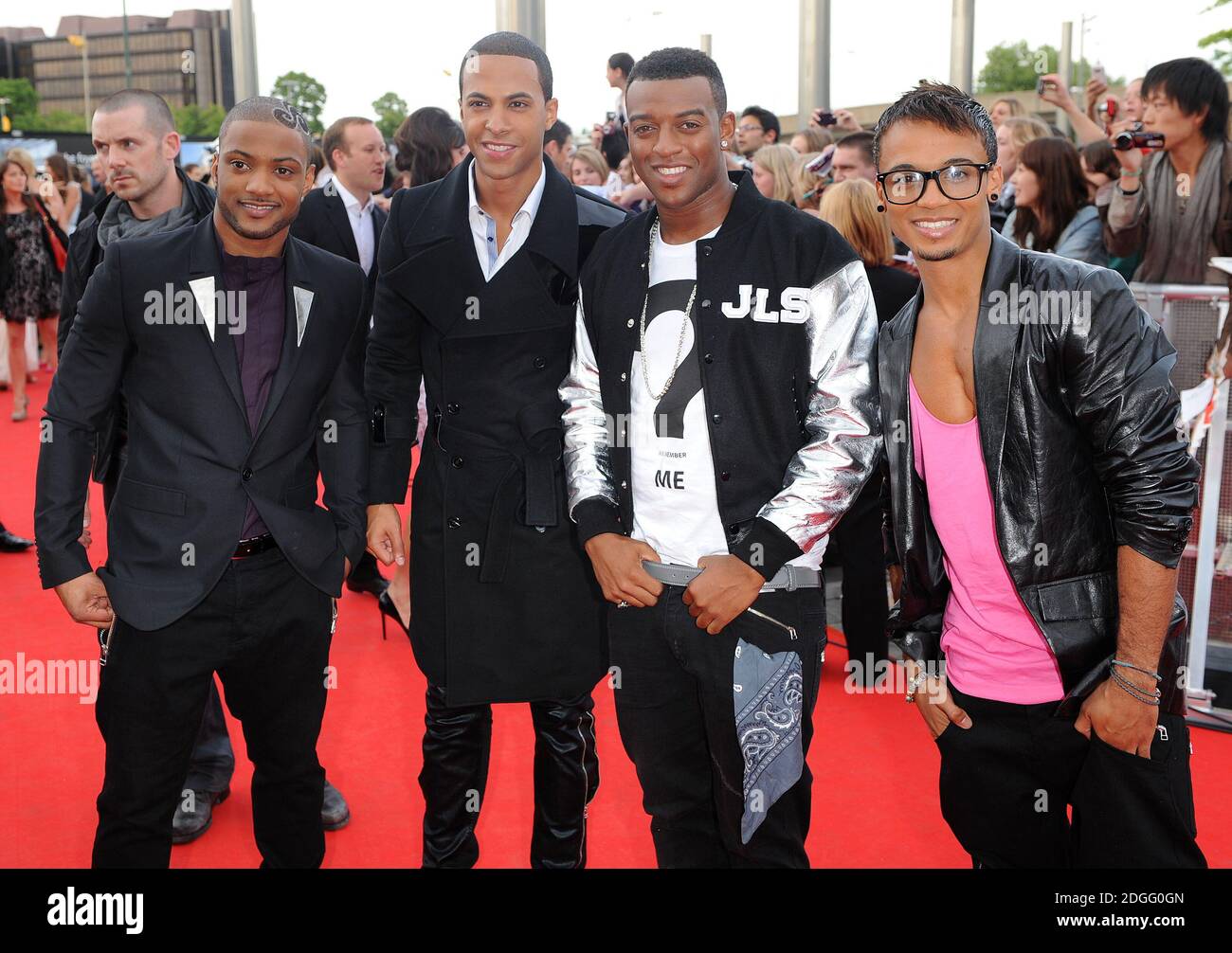 Oritse Williams, Marvin Humes, JB Gill and Aston Merrygold of JLS ...