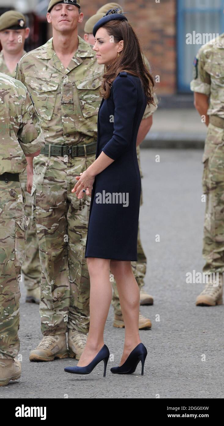 The Duchess of Cambridge at Victoria Barracks during her visit to ...