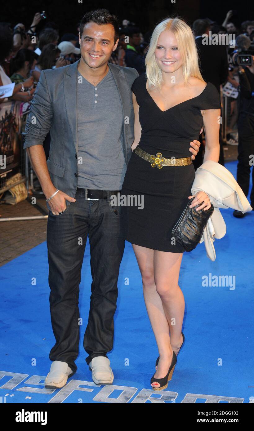 Ben Adams and girlfriend arriving at the Transformers 3 Dark Side of ...
