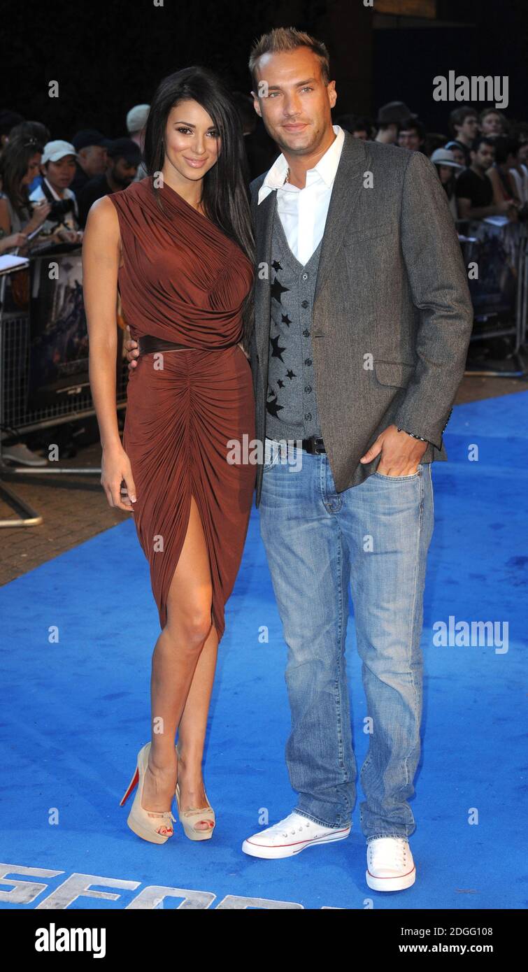 Callum Best and girlfriend arriving at the Transformers 3 Dark Side of ...