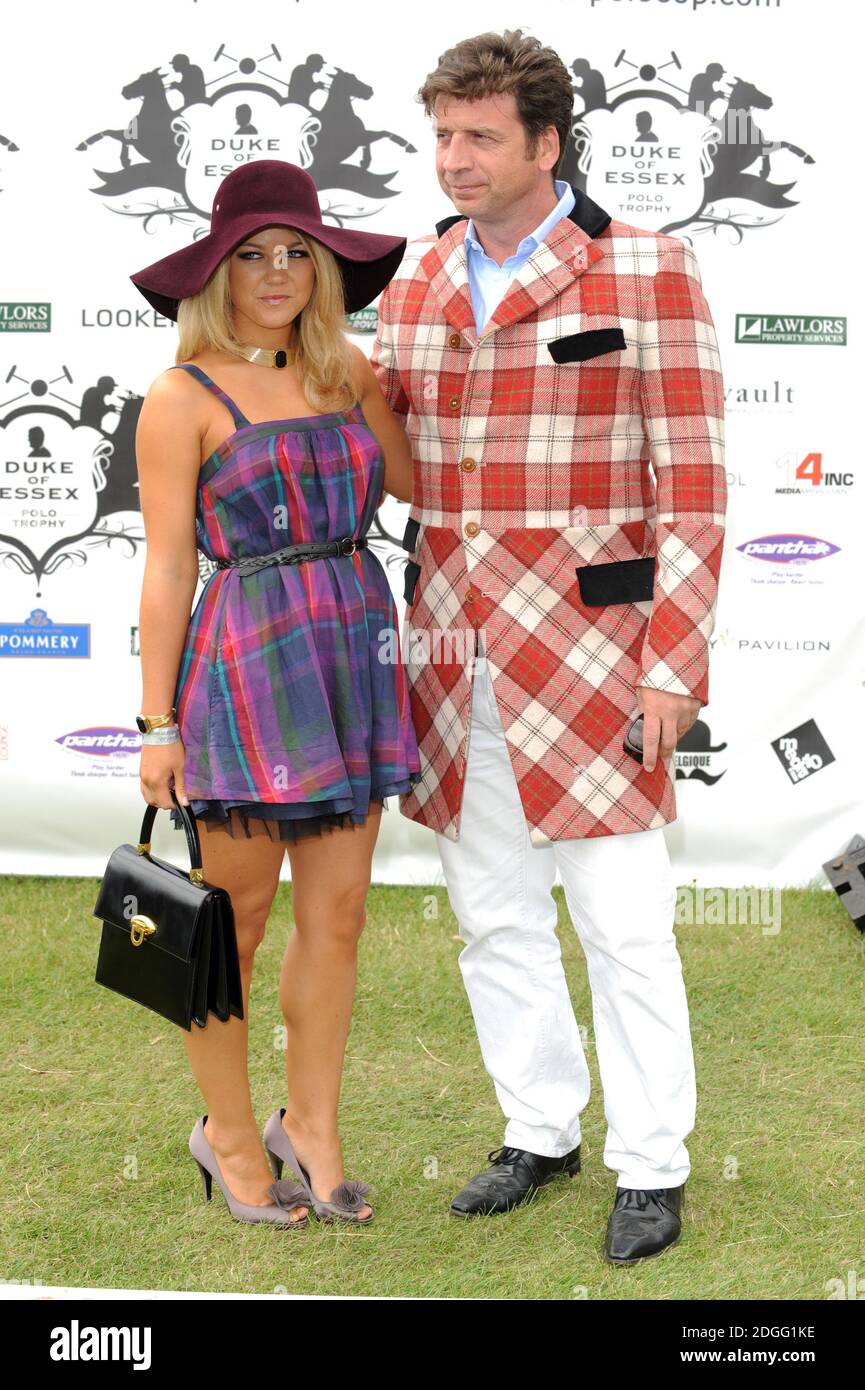 Nick Knowles and girlfriend arrive for the Duke of Essex Polo, Gayners ...