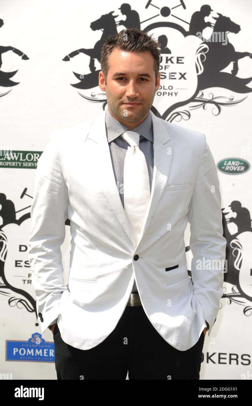Dane Bowers arrives for the Duke of Essex Polo, Gayners Park, Essex ...