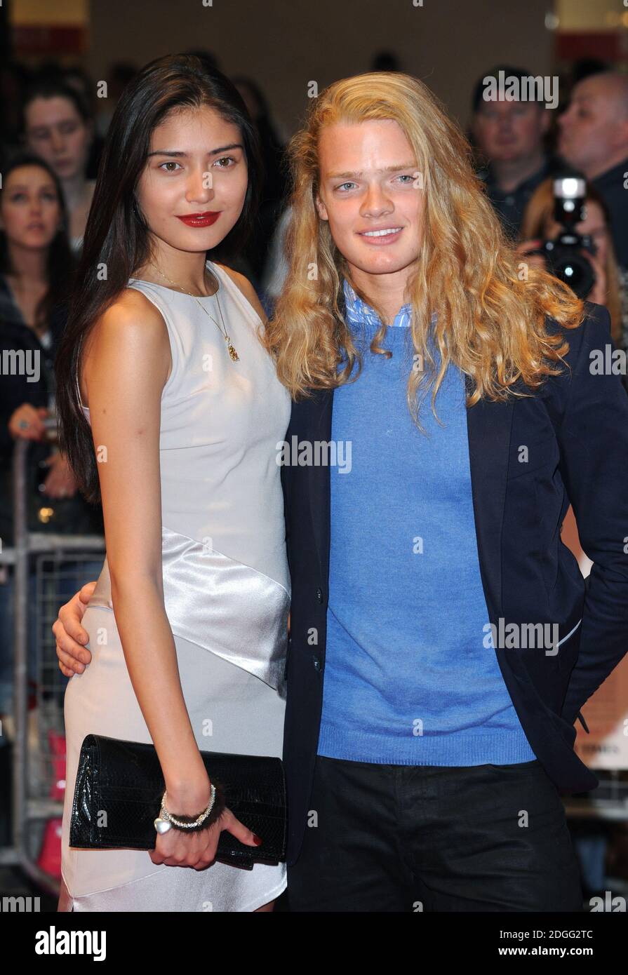 Frederik Ferrier and girlfriend arriving at the European Premiere of ...