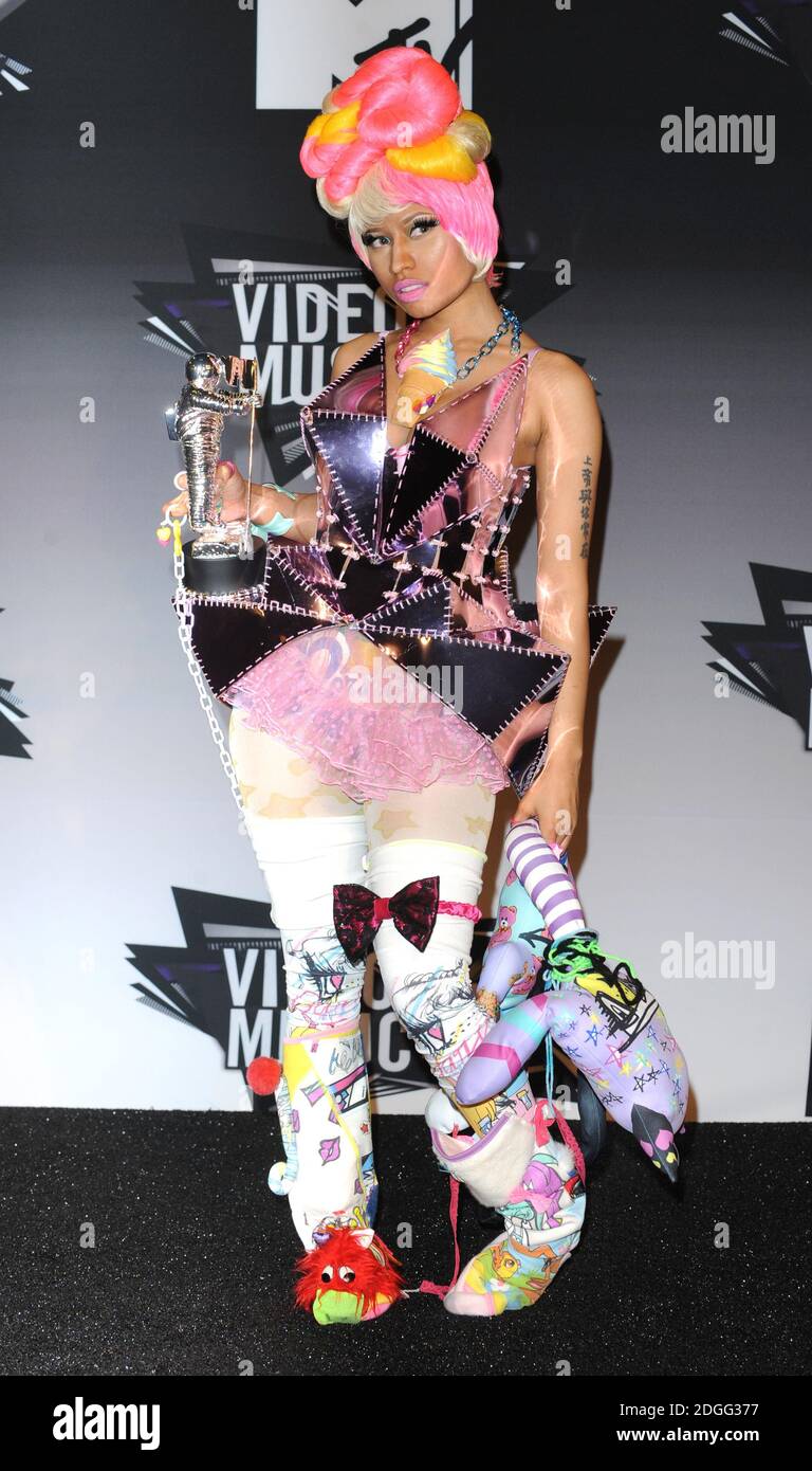Nicki Minaj backstage at the 2011 MTV Video Music Awards at Nokia ...
