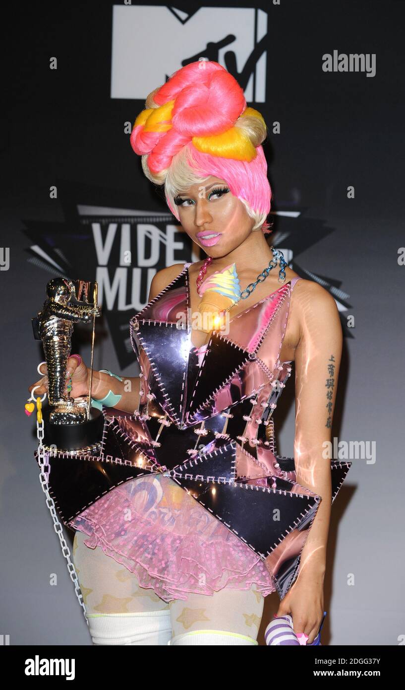 Nicki Minaj backstage at the 2011 MTV Video Music Awards at Nokia ...