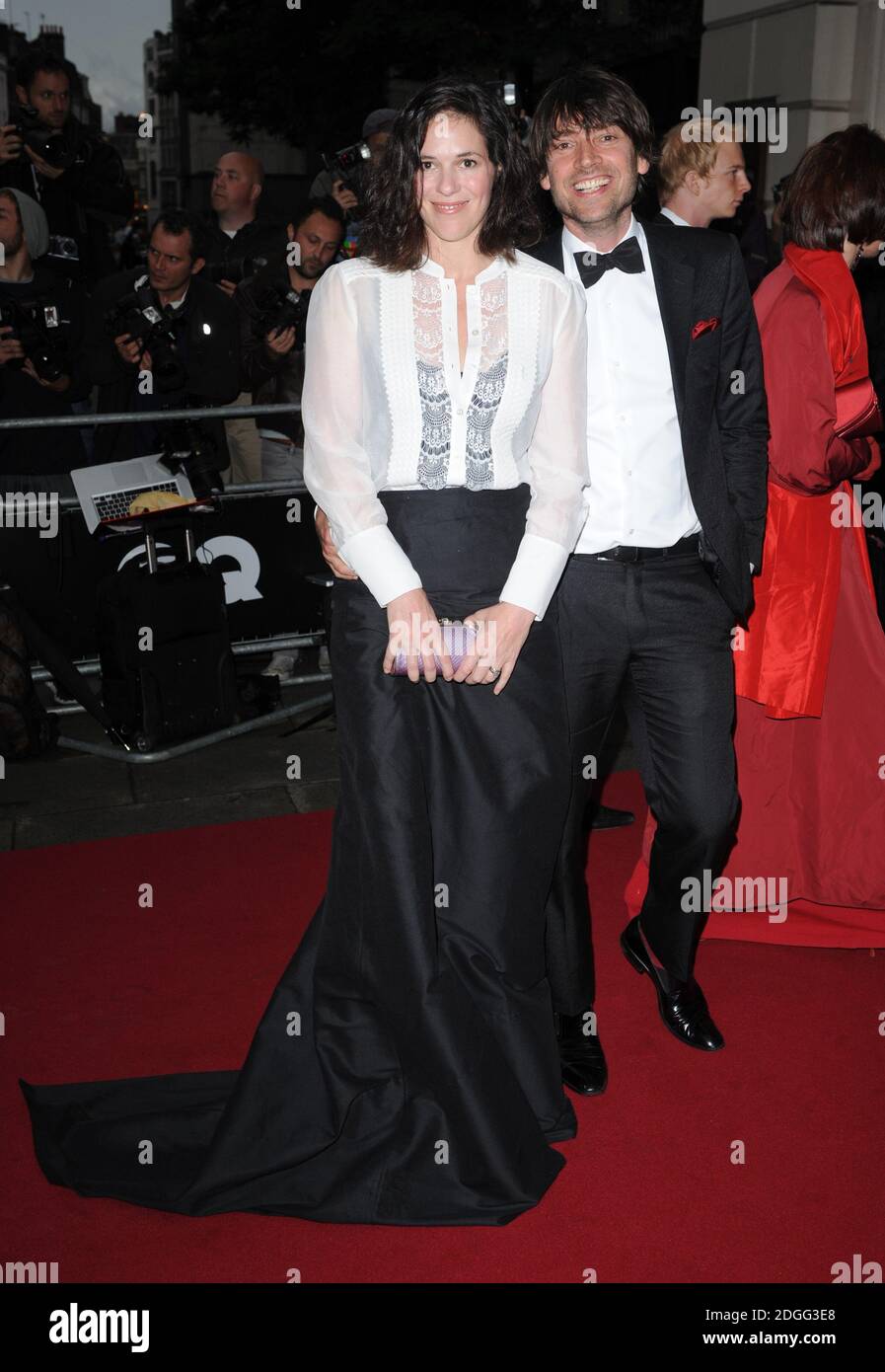 Alex James and wife arriving at the GQ Men of the Year Awards, 2011 ...