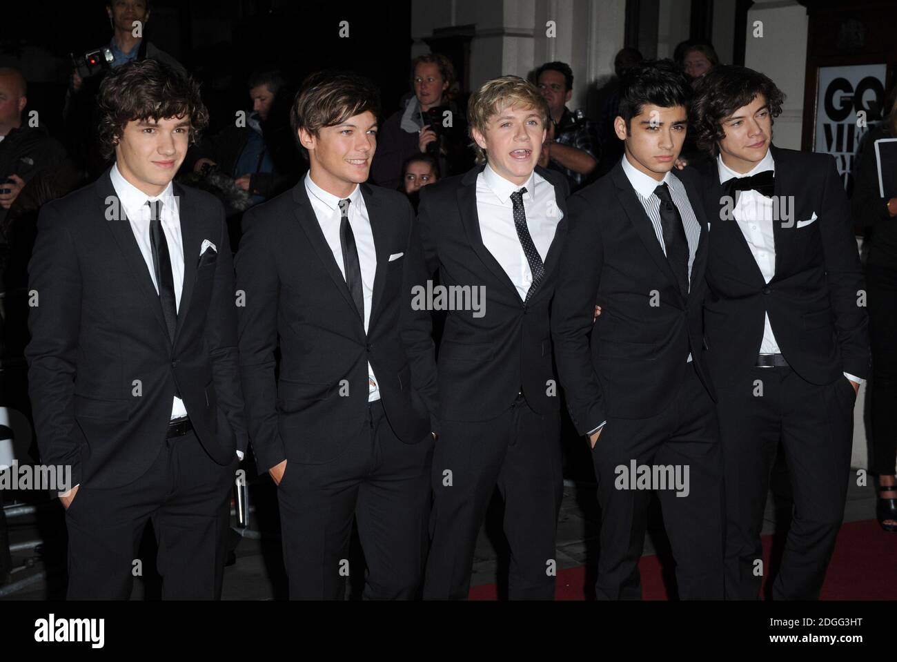 One Direction arriving at the GQ Men of the Year Awards, 2011. Held at ...